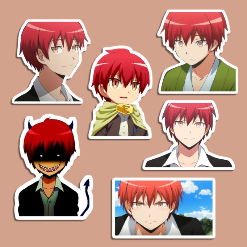 Jual Sticker Anime Assasination Classroom Sticker karma akabane nagisa ...