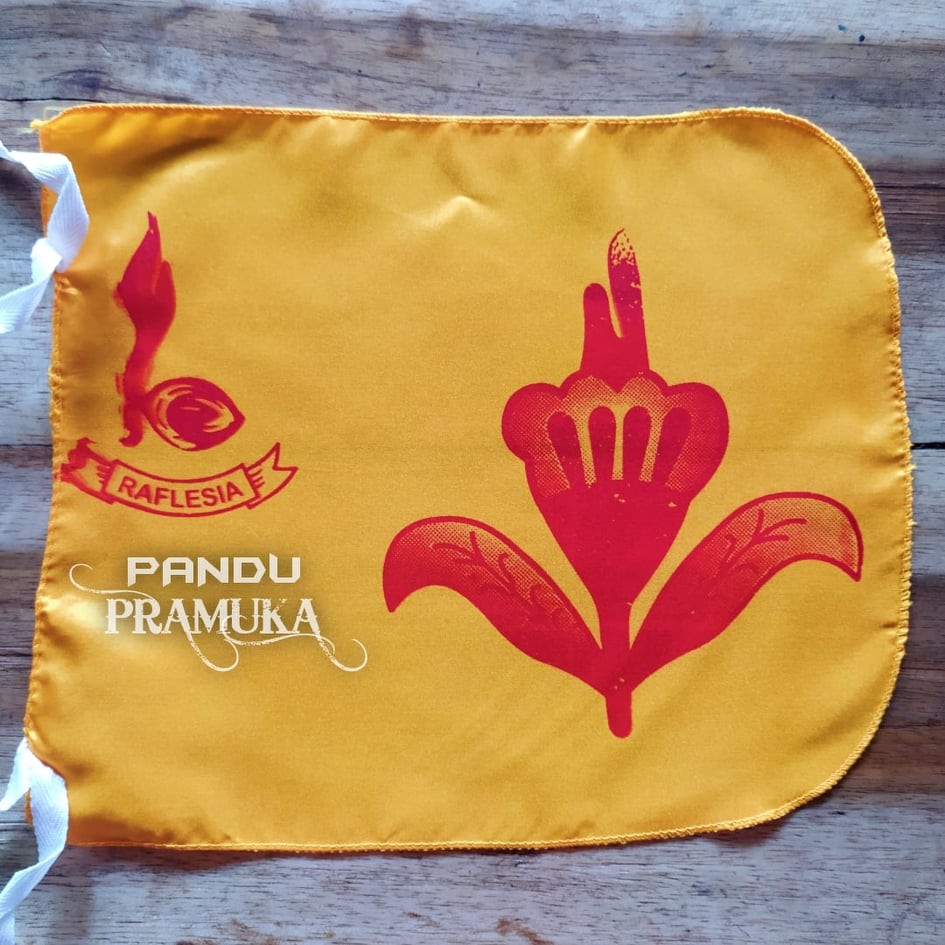 Jual bendera regu pramuka putri bunga raflesia | Shopee Indonesia