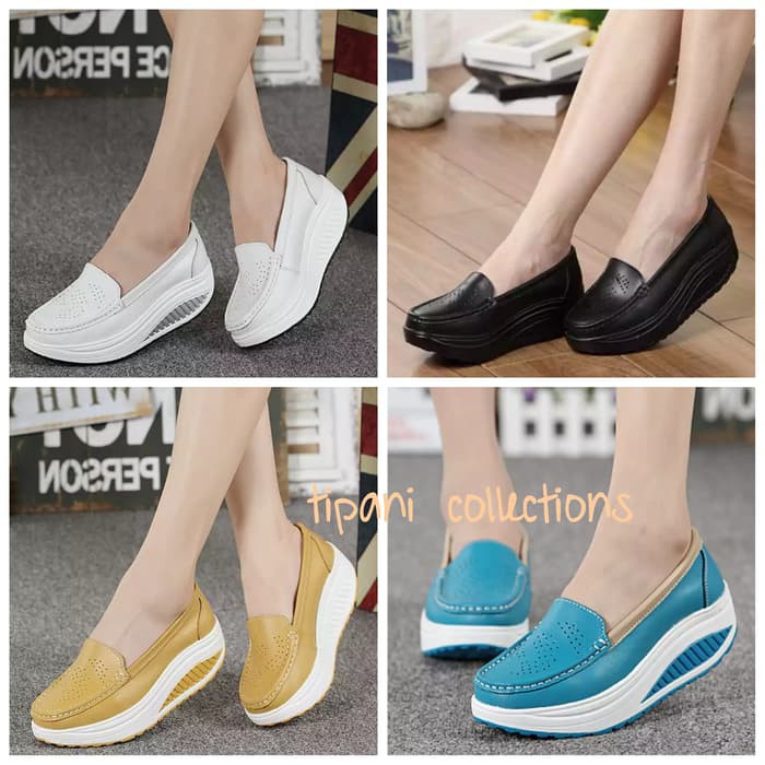 TQ36 Sepatu Slip On Wanita/Cewek☻ Big Size Import Sepokat Selop Sepaatu ...