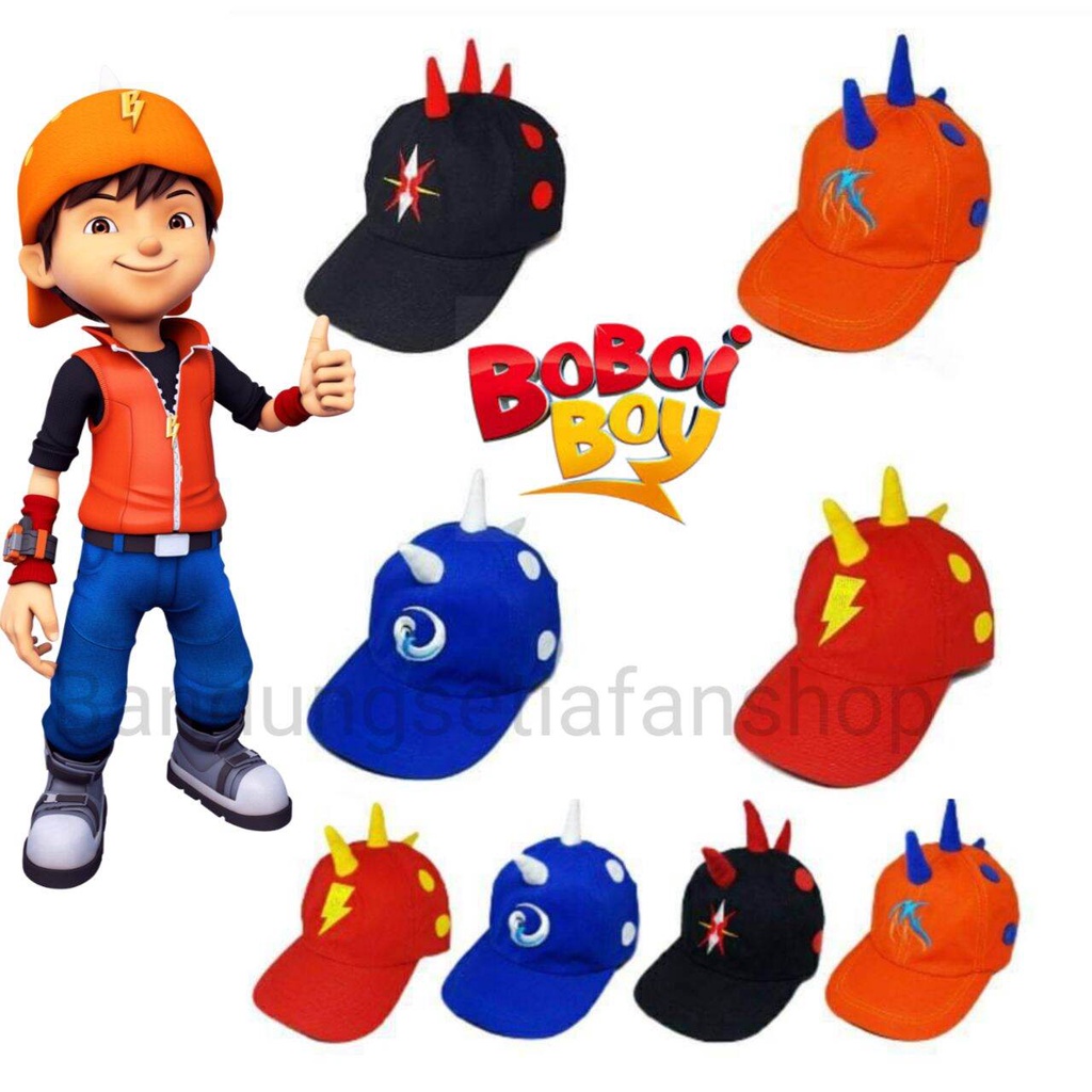 Jual Topi Boboboy Anak Laki Laki Boboiboy Bobo boy Api Halilintar Air ...