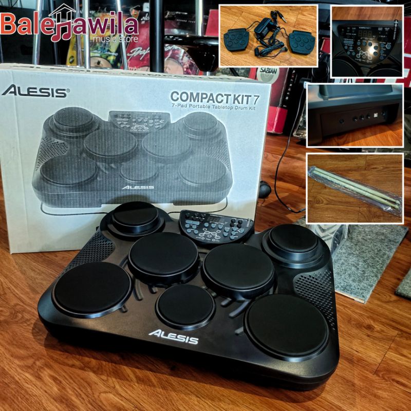 Jual Portable Drum kit Alesis Compact Kit 7 ORIGINAL | Shopee Indonesia