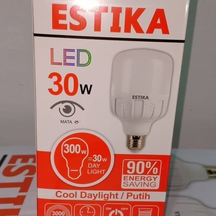 Jual MURAH LED KAPSUL JUMBO 30 Watt 220V AC I Lampu Estika 30W Model ...
