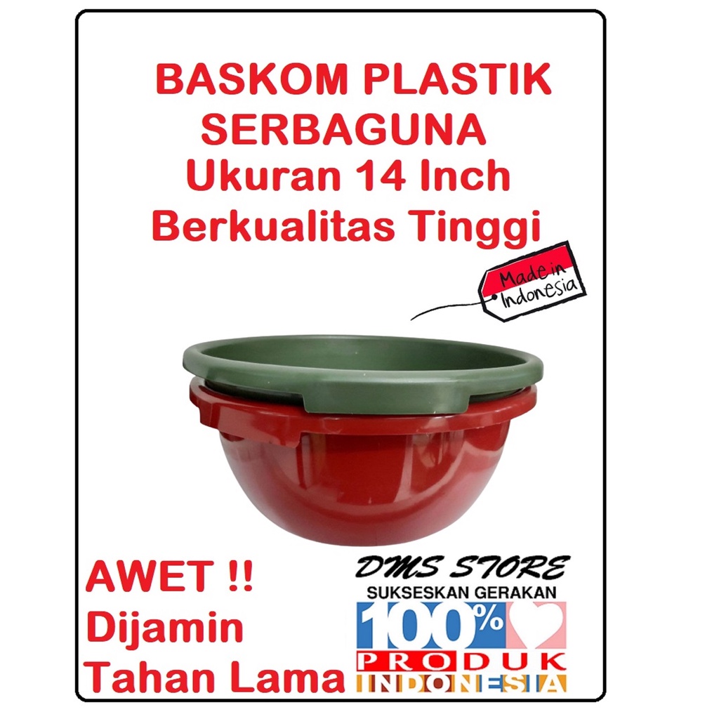 Jual Baskom 14 Inch Baskom Plastik Baskom Jerman Baskom Bulat Baskom ...