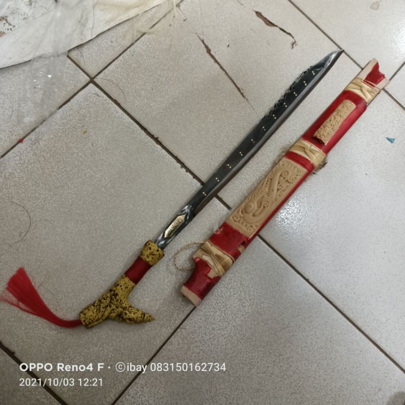 Jual MANDAU SENJATA DAYAK ASLI KALIMANTAN. UK JUMBO | Shopee Indonesia