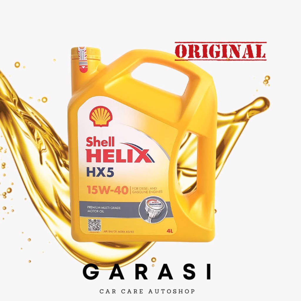 Jual OLI SHELL HELIX HX5 15w40 4liter | Shopee Indonesia