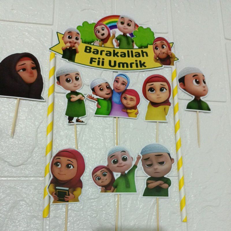 Jual topper cake hiasan kue ulang tahun nus rara kuning | Shopee Indonesia