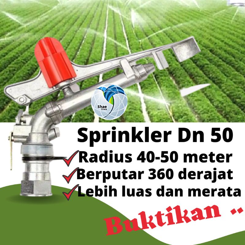 Jual Sprinkler Pertanian Springkler Big gun Dn 50 Rain Hidra Radius 40 ...