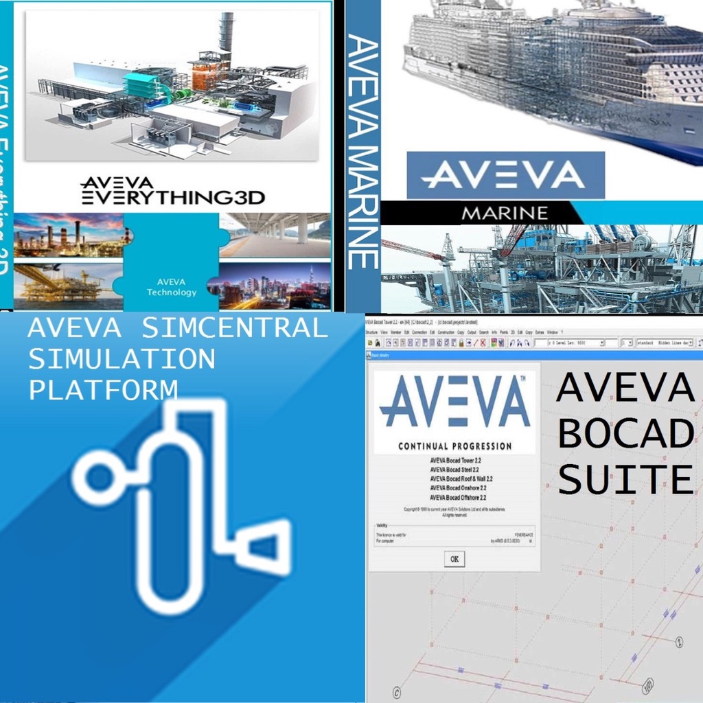 Jual AVEVA Everything3D,AVEVA PDMS 12.1,AVEVA Bocad Suite AVEVA SimCentral Simulation Platform 4 ...