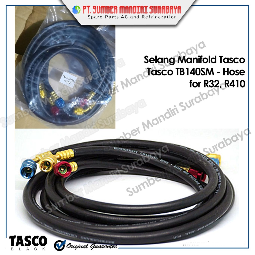 Jual SELANG Manifold TASCO R410, R32 (1 Set / 3 pcs) - TB140SM HOSE ...