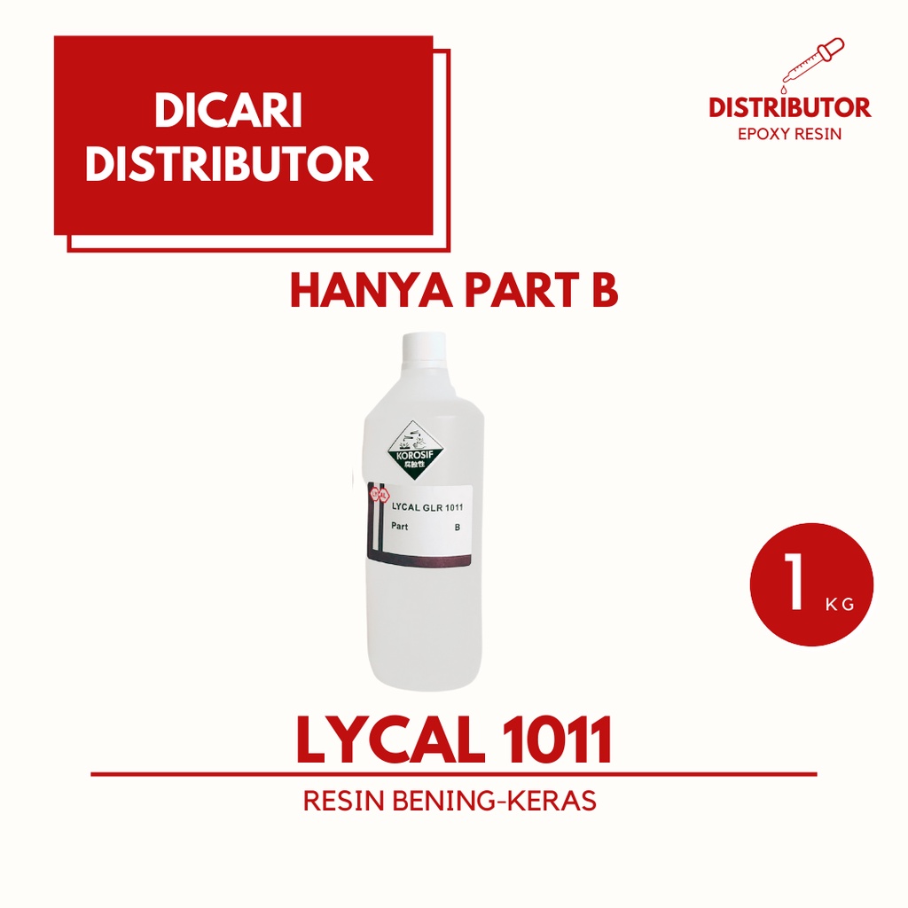 Jual Resin bening Lycal keras - Lycal 1011 part B katalis saja - 1 kg ...