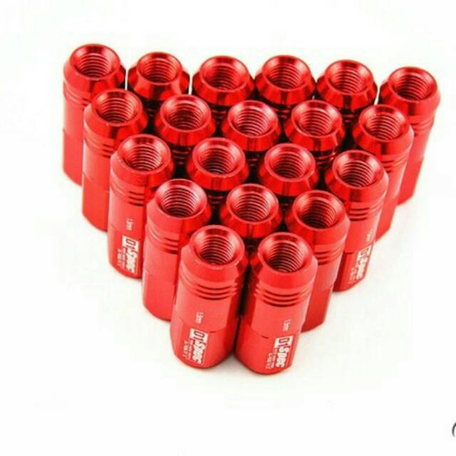 Jual Baut Roda Racing D1 Spec Racing Nut 1,5MM Red Baut Roda Racing ...