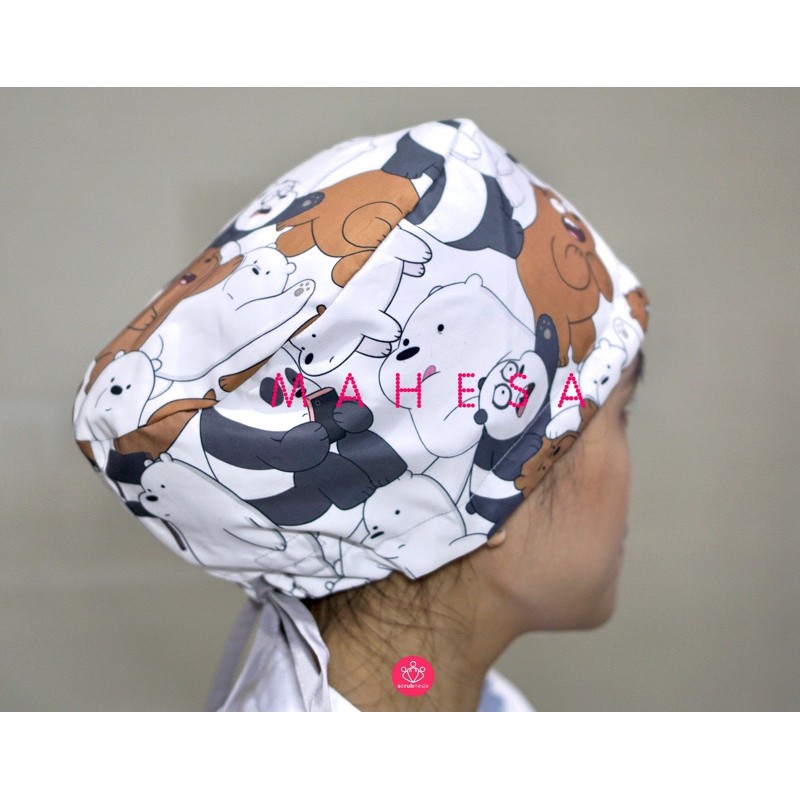 READY topi operasi dokter head cap ok apd anti air water resistant ...