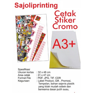 Jual STIKER CROMO A3 PLUSS | Shopee Indonesia