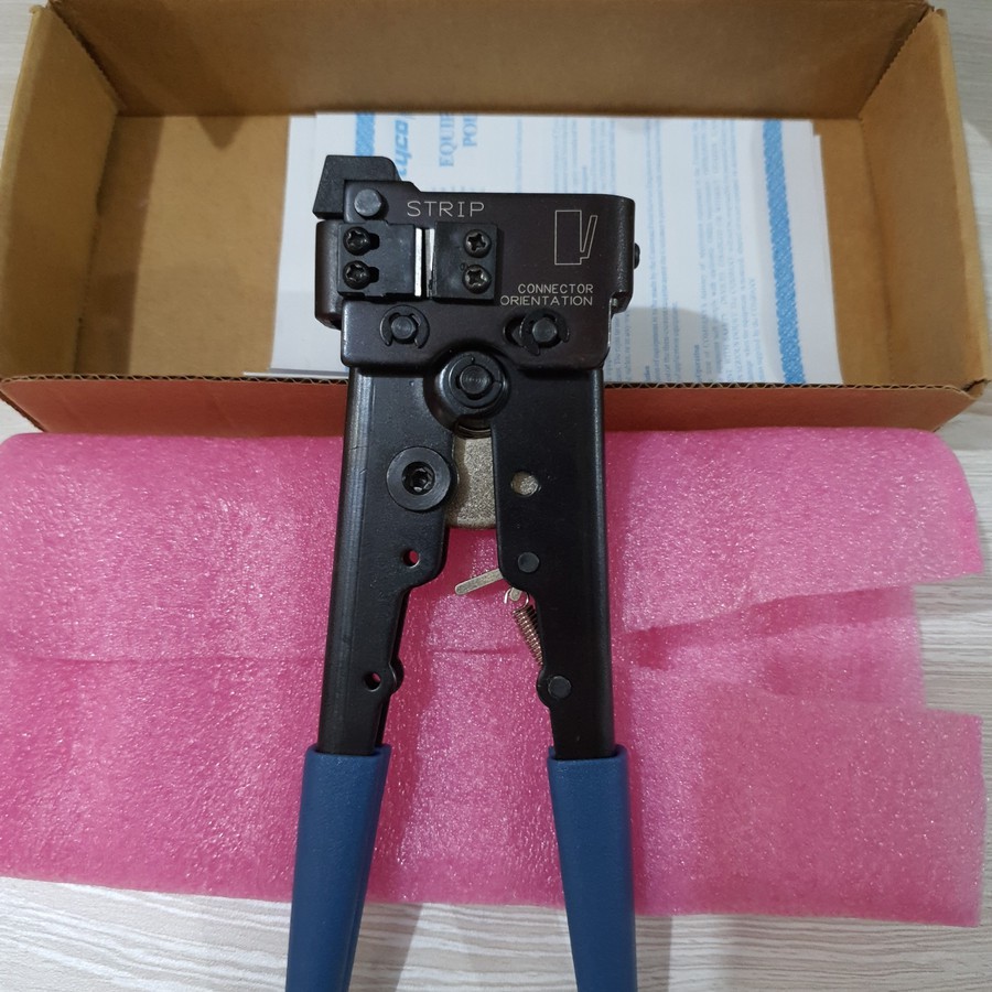 Jual TANG CRIMPING tyco AMP modular plug RJ45 HAND TOOL 114058-2 ...