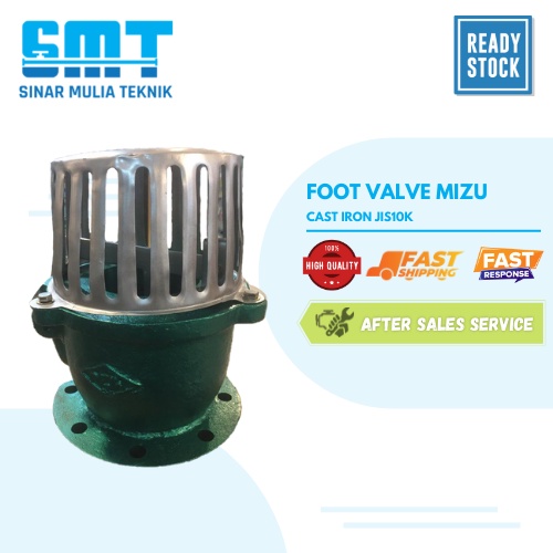 Jual 4 inch Foot valve mizu Cast Iron JIS 10K | Shopee Indonesia