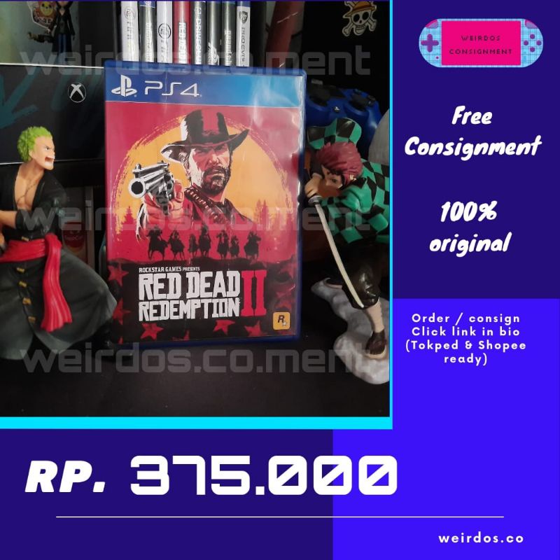 Jual Bd Ps4 Red Dead Redemption 2 | Kaset RDR2 Ps4 murah (second ...