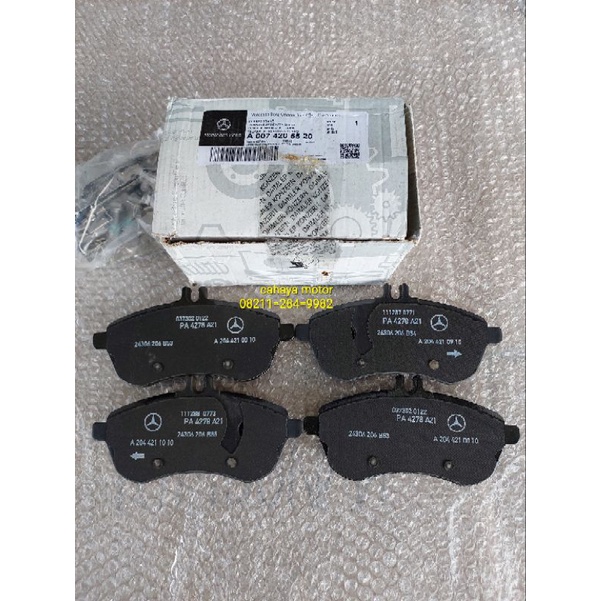 Jual Kampas rem brake pade depan mercy mercedes benz W204 C180 C200 ...