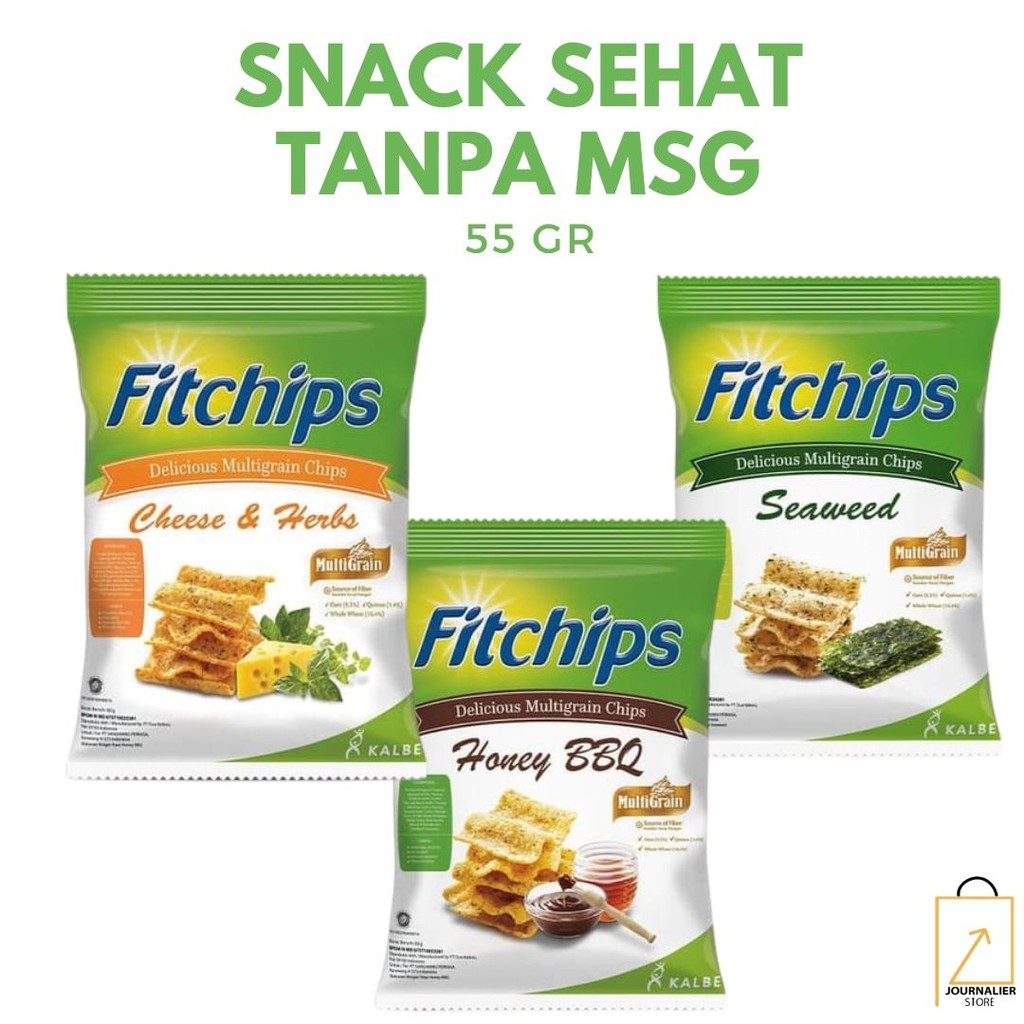 Jual FITCHIPS Multigrain Snack Camilan Chips Sehat Diet 55gr Indonesia ...