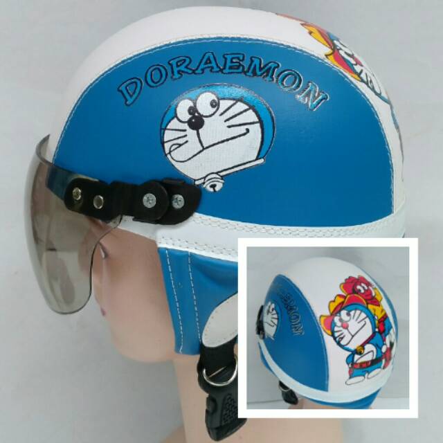 Jual Helm Anak Karakter doraemon biru putih | Shopee Indonesia