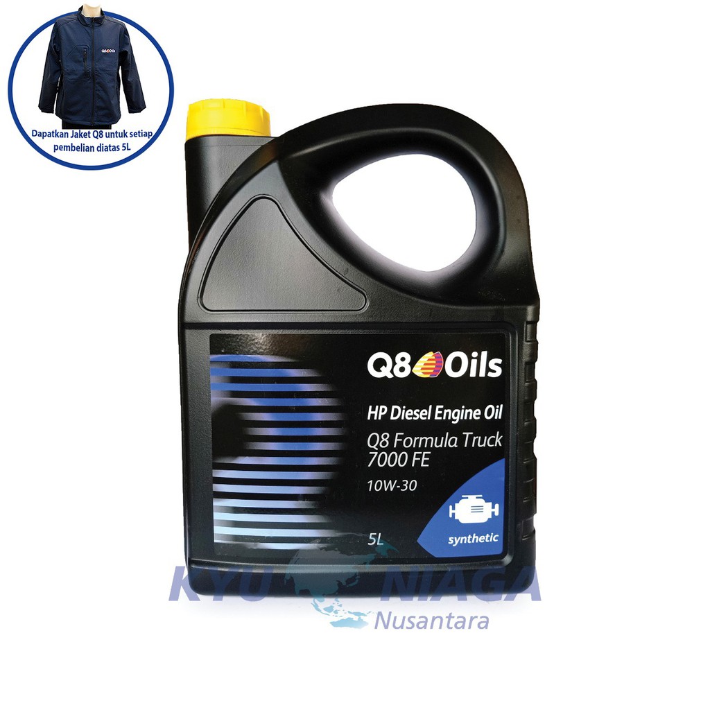 Jual Q8 Formula Truck 7000 FE 10W-30 (5L/ Galon) | Shopee Indonesia