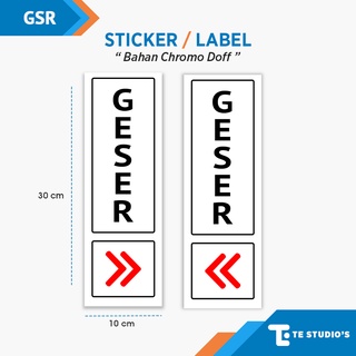 Jual Stiker Geser Pintu Rambu Tanda Sign Door Sticker Wall Sign Caffe ...