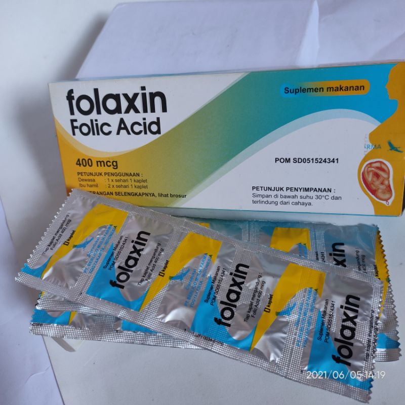 Jual FOLAXIN-ASAM FOLAT TABLET-kemasan Box isi 100tablet | Shopee Indonesia