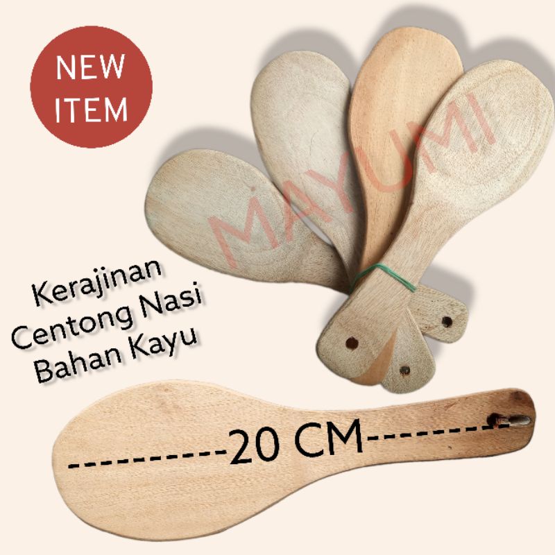 Jual centong nasi kayu / cocolek kai | Shopee Indonesia