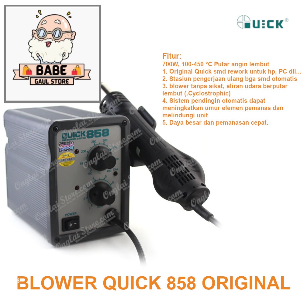 Jual BLOWER QUICK 858 ORIGINAL (HARGA SPESIAL) | Shopee Indonesia