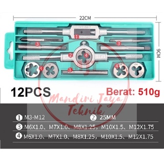 Jual Handtap Mata Snai Senai Tap Die set alat snai senai dan Tap Ulir ...