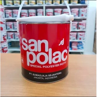 Jual DEMPUL SANPOLAC SAN POLAC 4 KG DEMPUL PLASTIK MOBIL MOTOR BESI ...