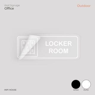 Jual stiker pintu - locker room sticker - penanda ruang loker - sticker ...