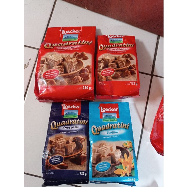 Jual LOACKER QUADRATINI LOACKER CHOCOLATE LOACKER VANILA | Shopee Indonesia