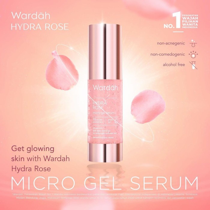 Jual Wardah Hydra Rose Micro Gel Serum Netto 30ML | Shopee Indonesia