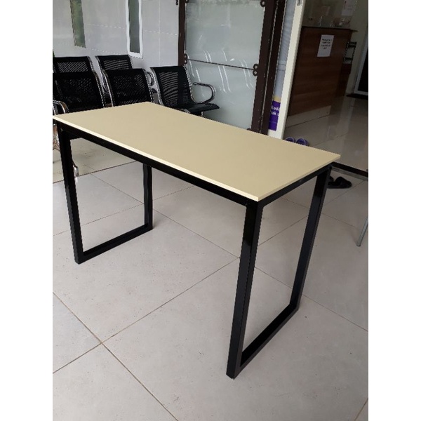 Jual meja kerja uk 60x150cm tinggi 75cm/meja belajar/meja kantor/kokoh ...