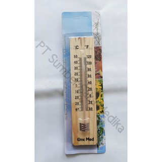 Jual Thermometer Ruangan / Termometer Ruang Kayu / Termo Suhu ONEMED ...