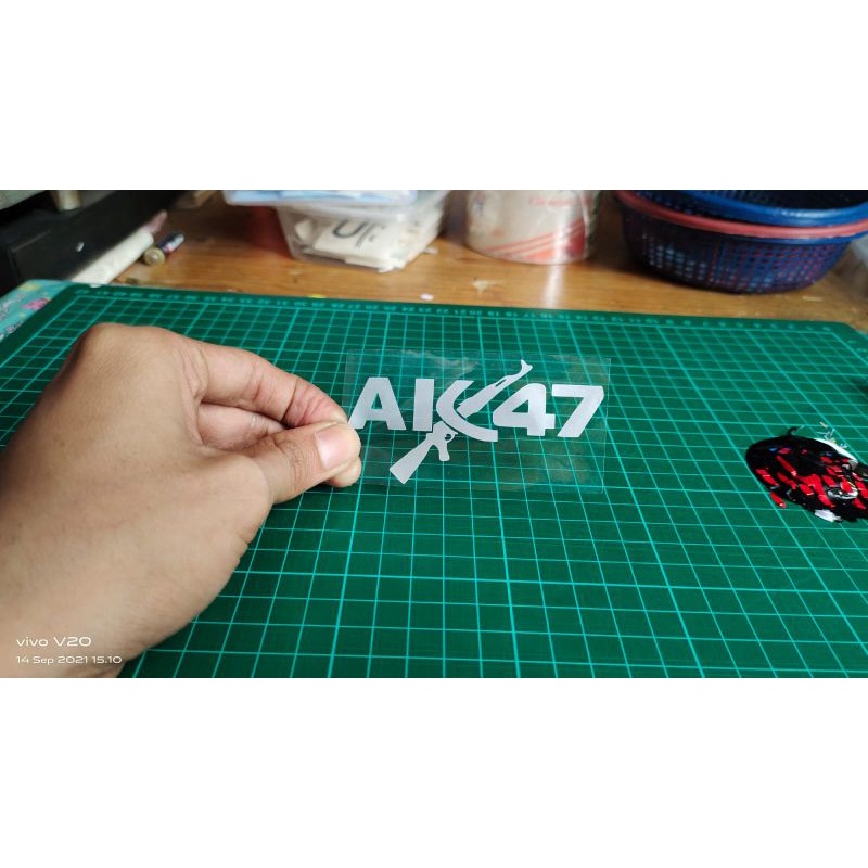 Jual STIKER AK 47 CUTTING CUSTOM BAHAN ORACAL LOGO | Shopee Indonesia