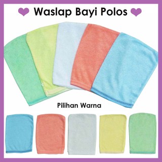 Jual Waslap Bayi Bahan Handuk TEBAL Model Kotak RENDA sb Polos Warna ...