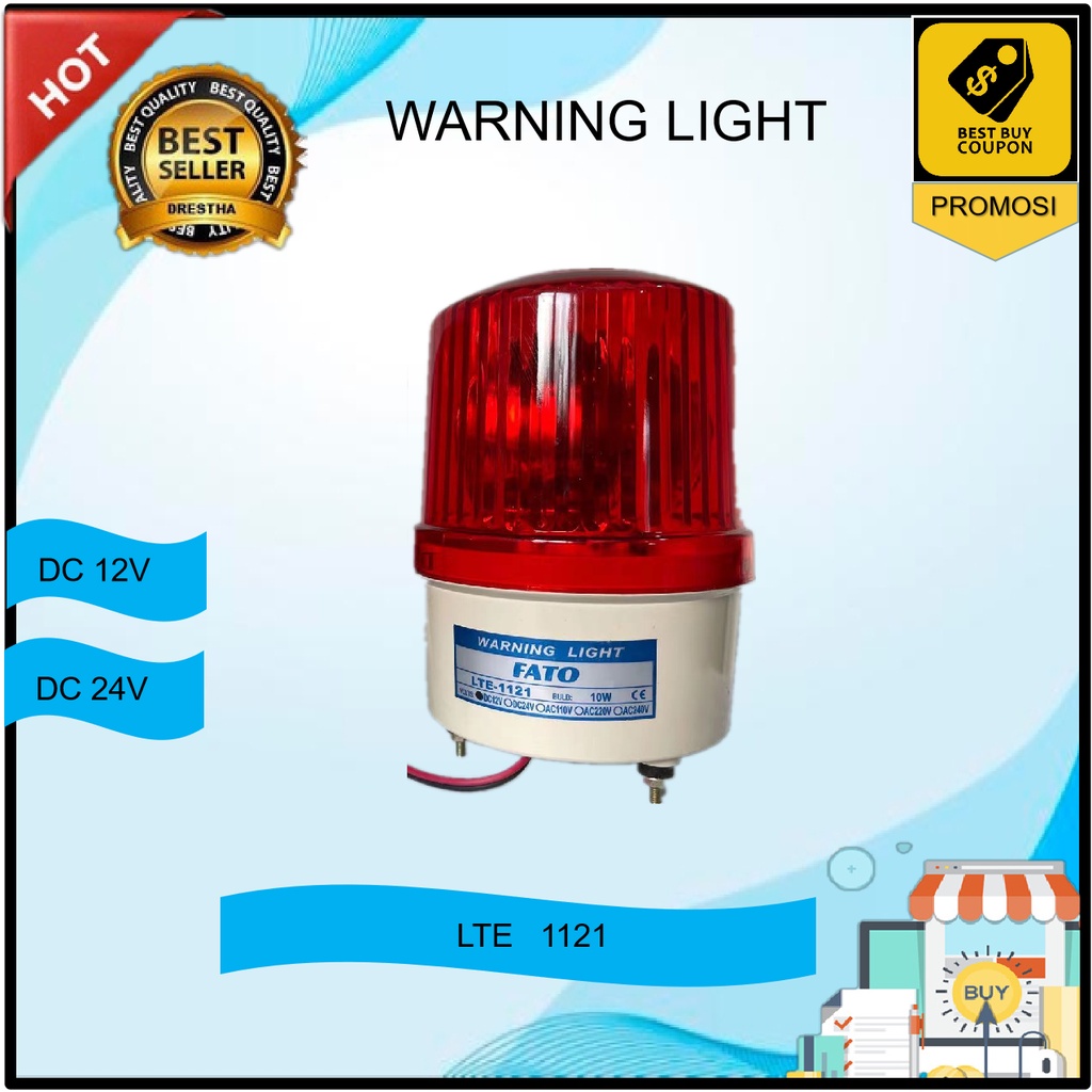 Jual ROTARY LAMP WARNING LIGHT DC24V/WARNING LIGHT DC12V/LTE-1121 ...