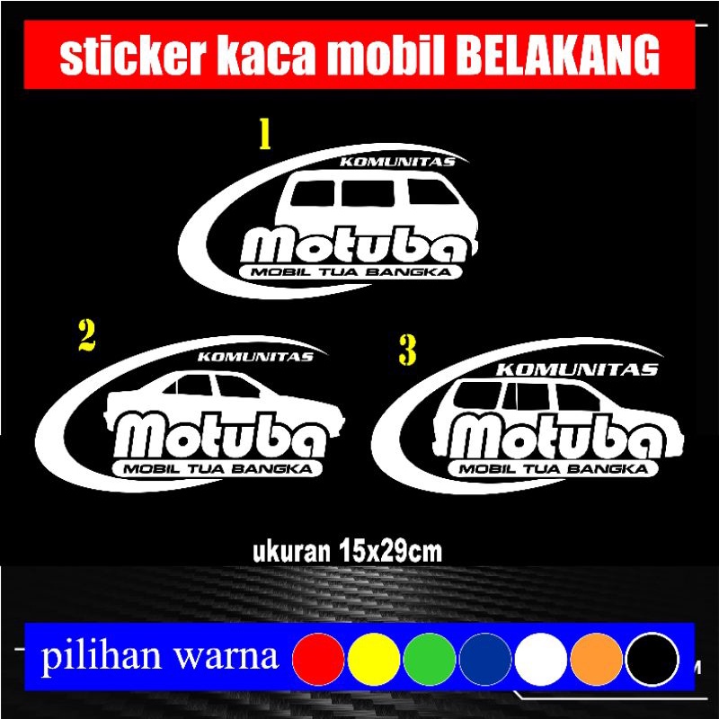 Jual Stiker Komunitas Motuba Stiker Logo Club Mobil | Shopee Indonesia