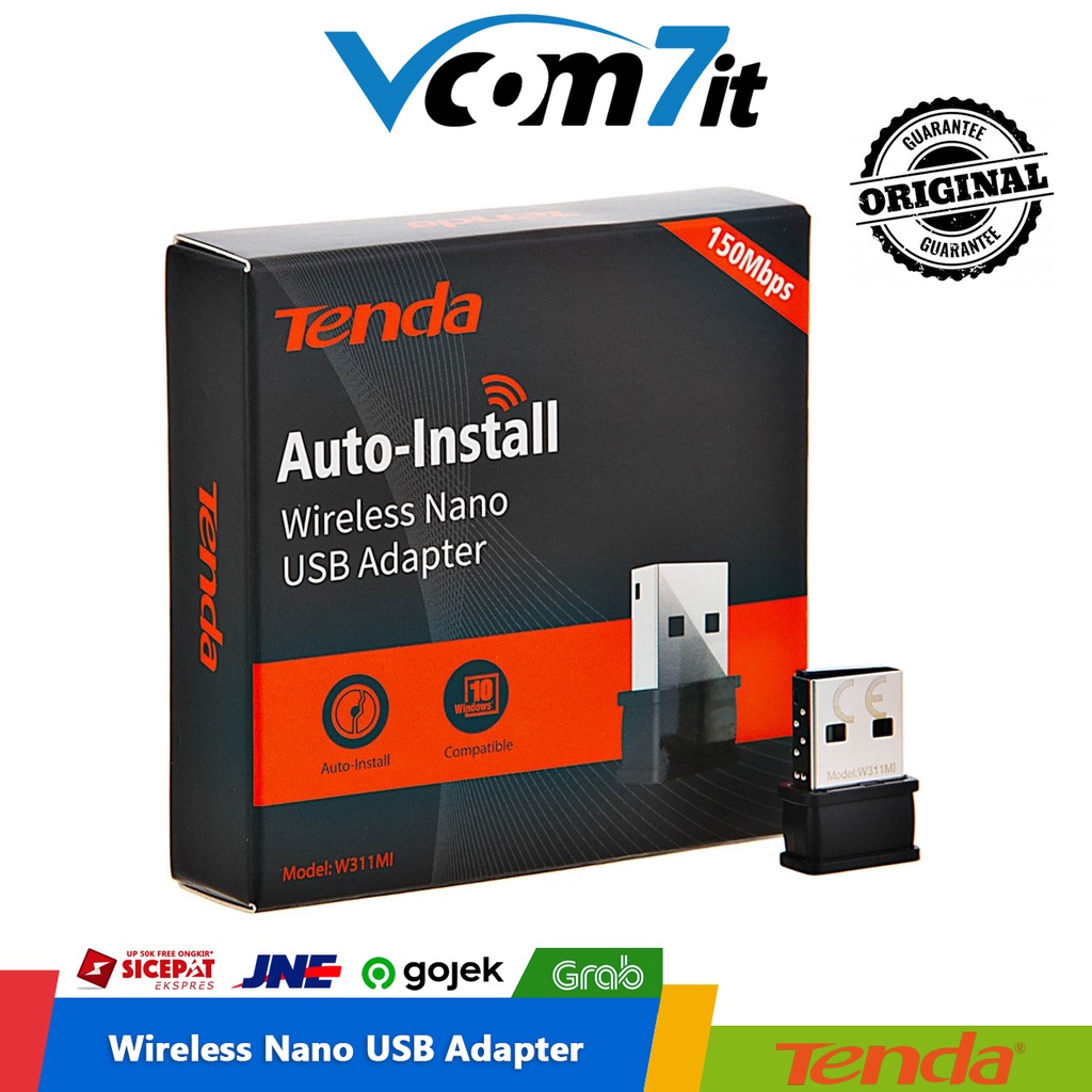 Jual TENDA W311MI NANO RECEIVER USB Wifi Dongle Adapter Auto Install ...