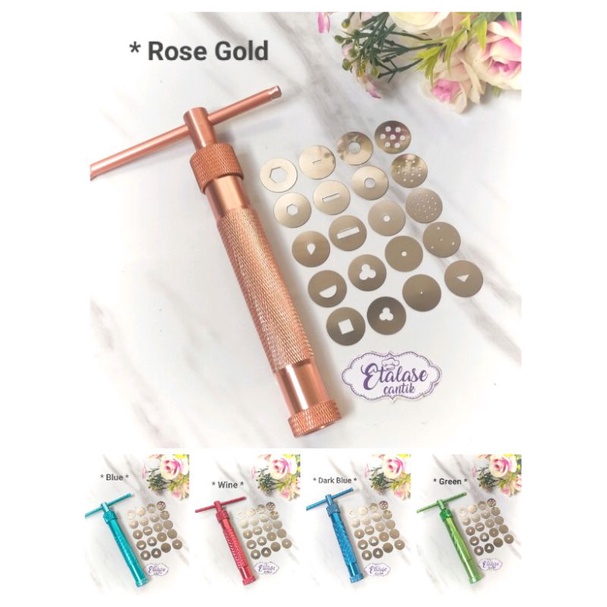 Jual Clay Fondant Extruder / Modelling tools / Alat cetak fondant ...