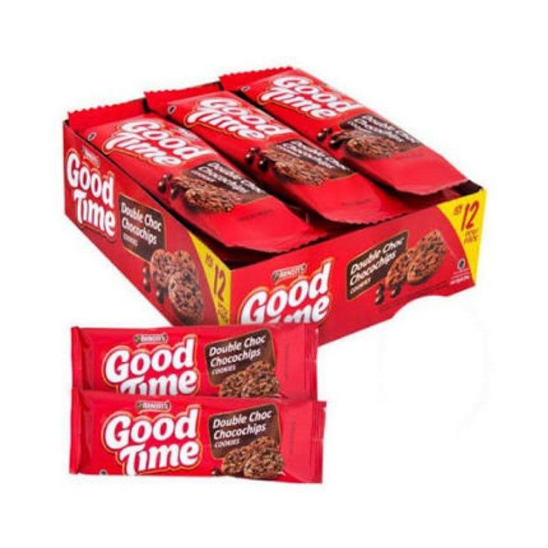 Jual Good Time Double Choco Pack Isi 12 Makanan Ringan Snack Biskuit ...
