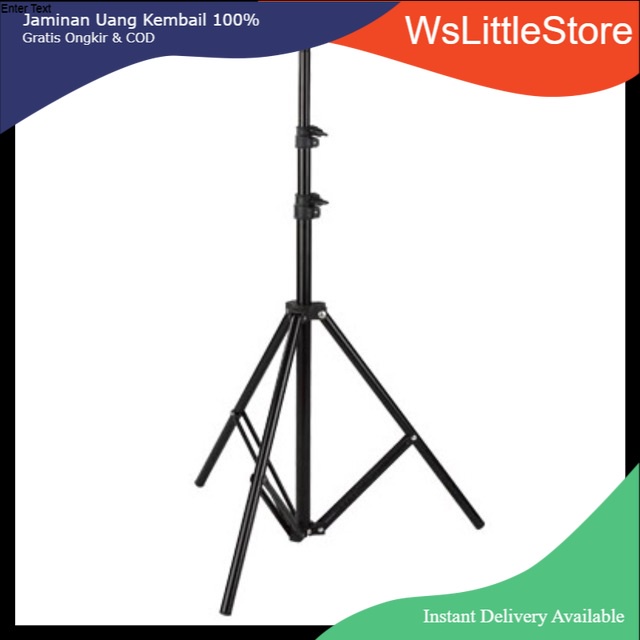 Jual PORTABLE LIGHT STAND TRIPOD 2M / 200 CM FOR STUDIO LIGHTING / RING ...