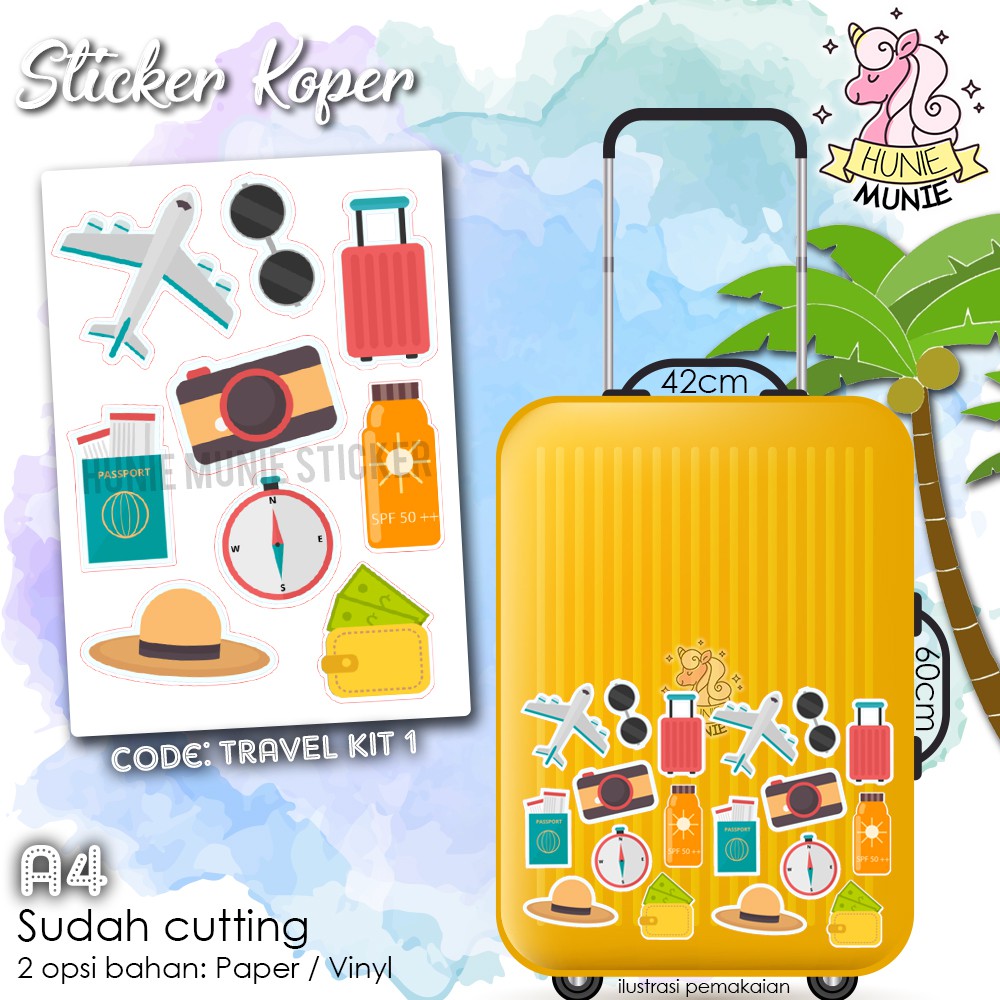 Jual Sticker Koper - Travel Kit #1 Stiker | Shopee Indonesia