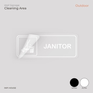 Jual stiker ruang janitor - penanda ruang - stiker pintu - janitor room ...