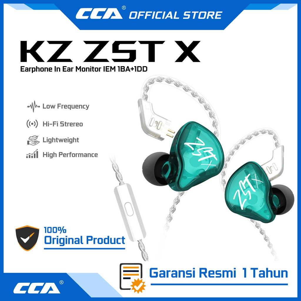 Jual KZ ZST X with Mic Knowledge Zenith ZSTx Earphone In Ear Monitor ...
