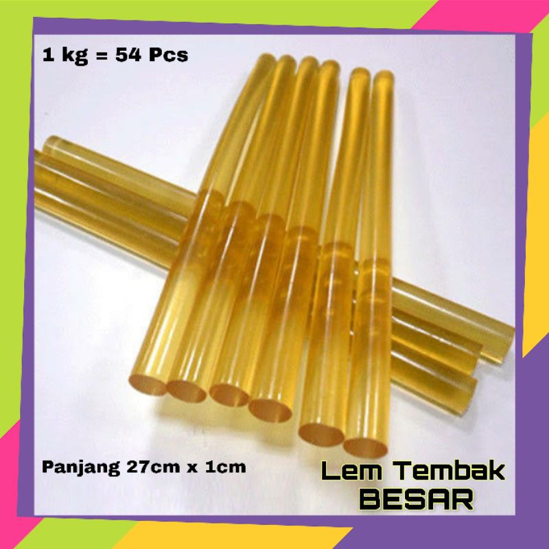 Jual Lem Tembak Ukuran Besar Lem Bakar Glue Stick Hot Melt Harga Miring ...