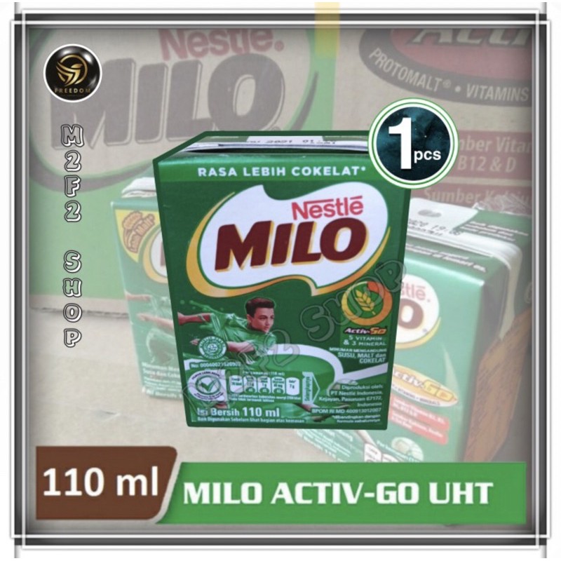 Jual Susu Milo Kotak Cokelat ACTIVE GO UHT - 110 ml (Kemasan Satuan) | Shopee Indonesia