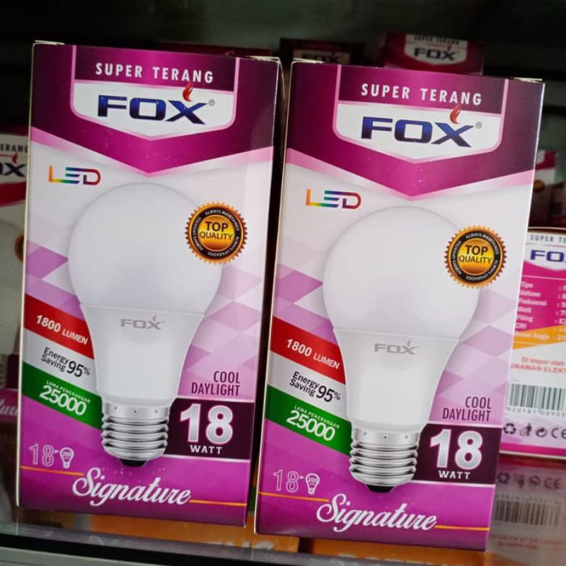 Jual Lampu LED Fox Super Terang benderang plus Super Murah 18 Watt Tidak Mudah Pecah Ramah ...