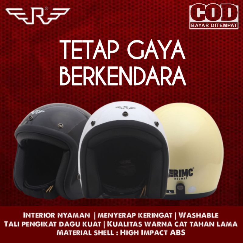 Jual Helm Clasic Retro Helm Custom Classic Helm Motor Pria Helmet Rider ...